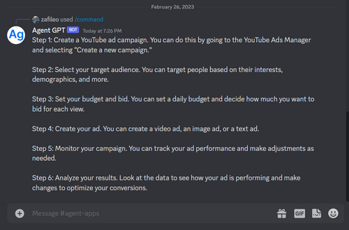 Agent: Easily Create AI Discord Bots